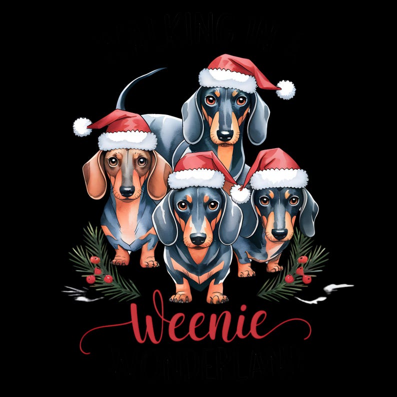 Christmas Dogs PNG Bundle: Holiday Animal Designs (digital Download) - Etsy