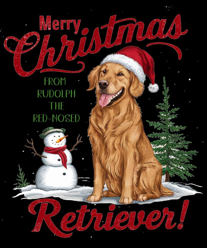 Christmas Dogs PNG Bundle: Holiday Animal Designs (digital Download) - Etsy