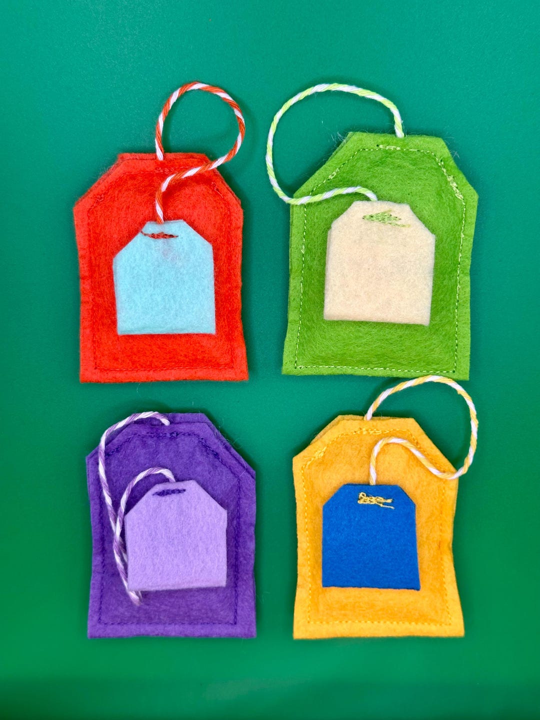 Felt Tea Bags – Handmade Pretend Play Food - Etsy