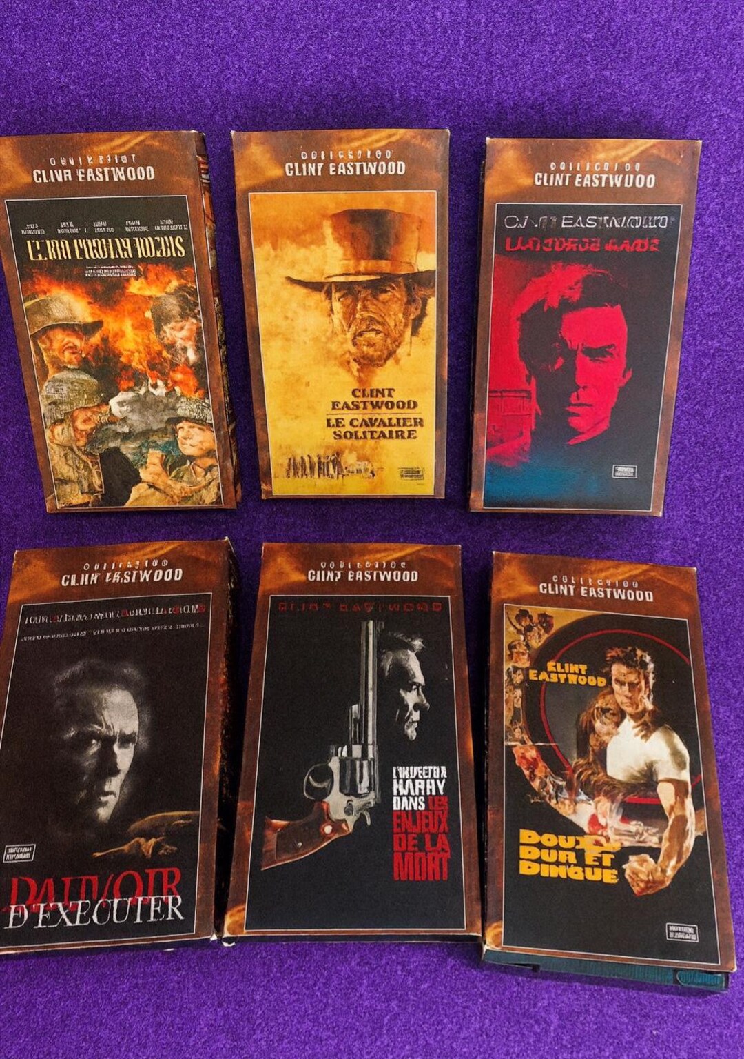 Lot of 6 Vintage VHS Tapes – Clint Eastwood Collection – Cult Films in ...