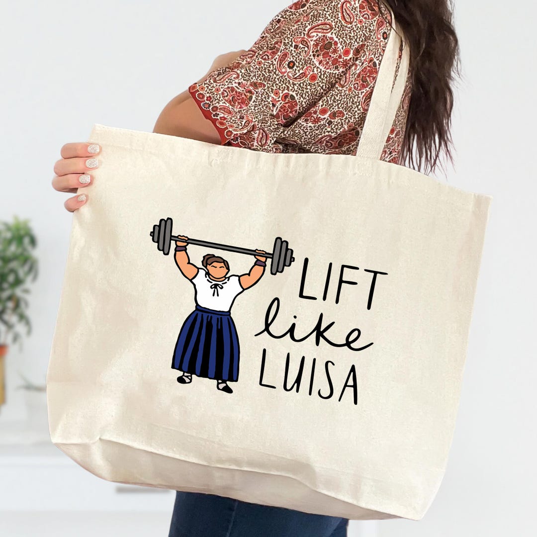 Lift Like Luisa Tote Bag, Encanto Luisa Madrigal Bag, Luisa Gym Workout ...