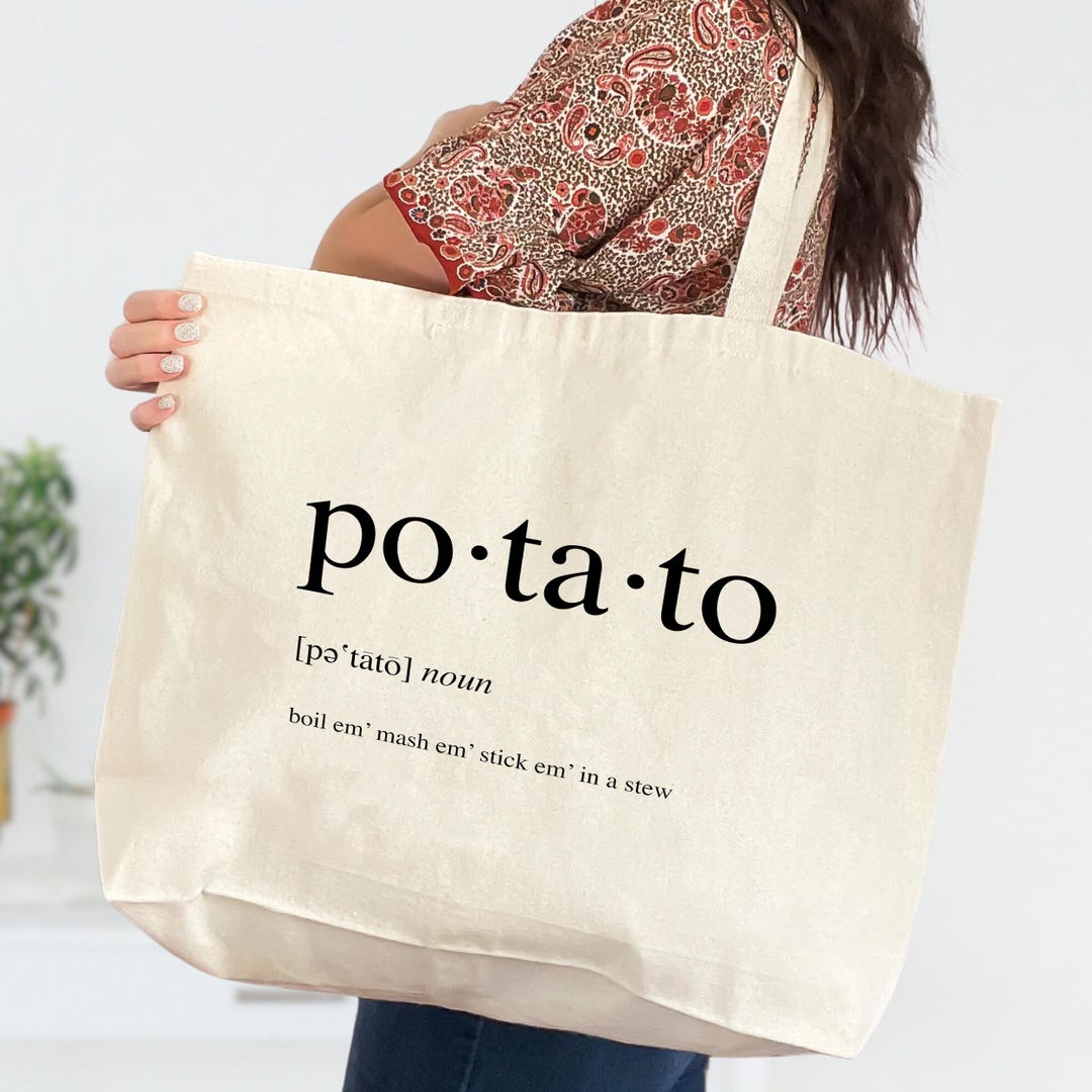 Potato Tote Bag, Lord of the Rings Tote Bag, Potatoes Boil Em Mash Em ...