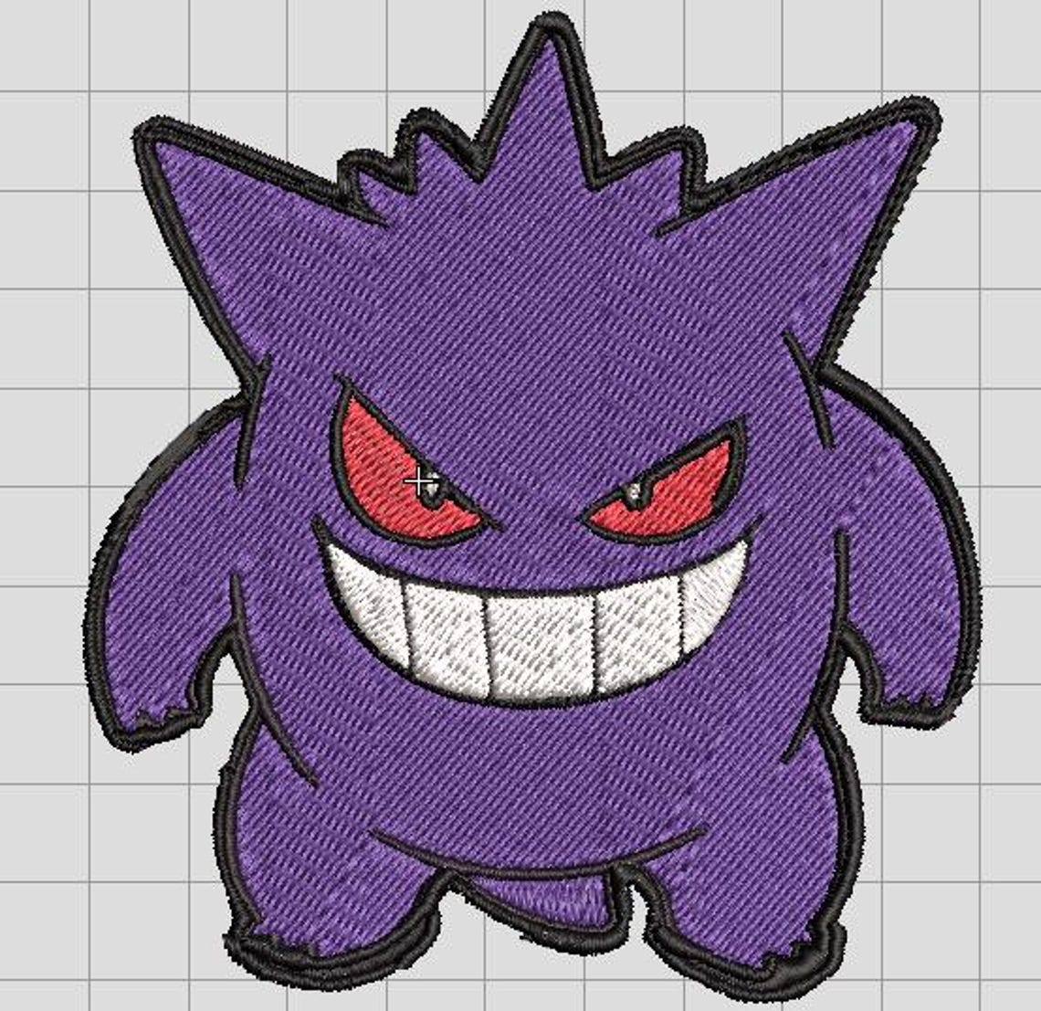 Chibi Gengar Embroidery Design | Machine Embroidery File | 9 Formats ...