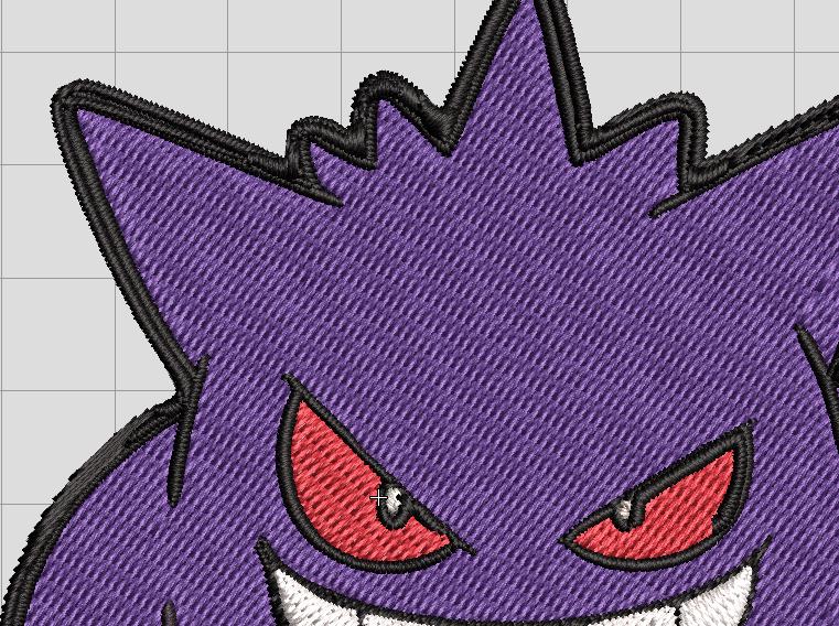 Chibi Gengar Embroidery Design | Machine Embroidery File | 9 Formats ...