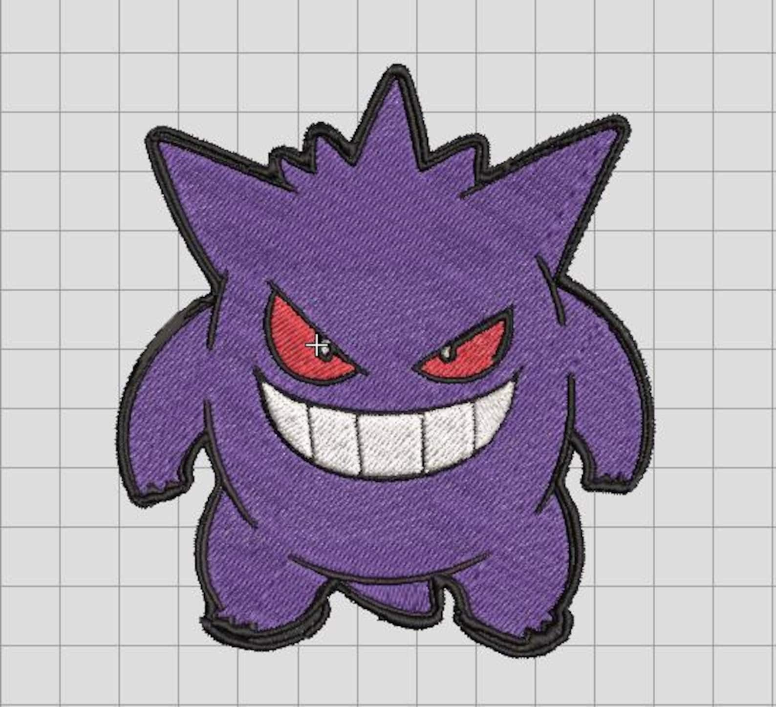 Chibi Gengar Embroidery Design | Machine Embroidery File | 9 Formats ...