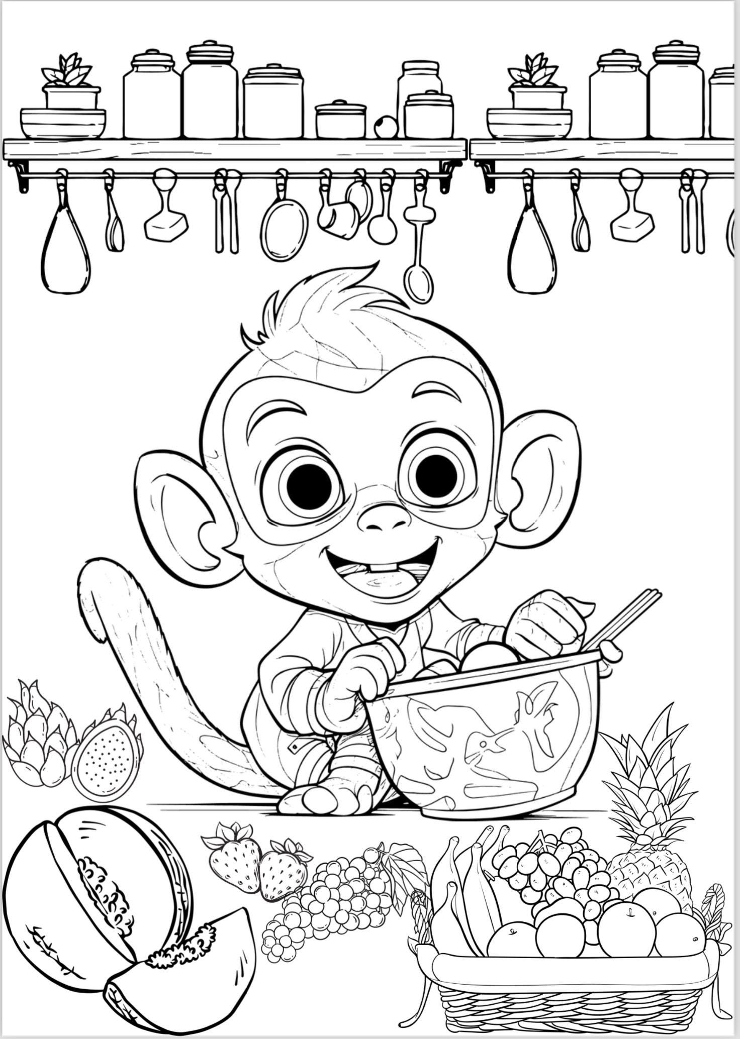 Coloring Book, Animals Coloring Book, Kids Coloring Pages, Printable ...