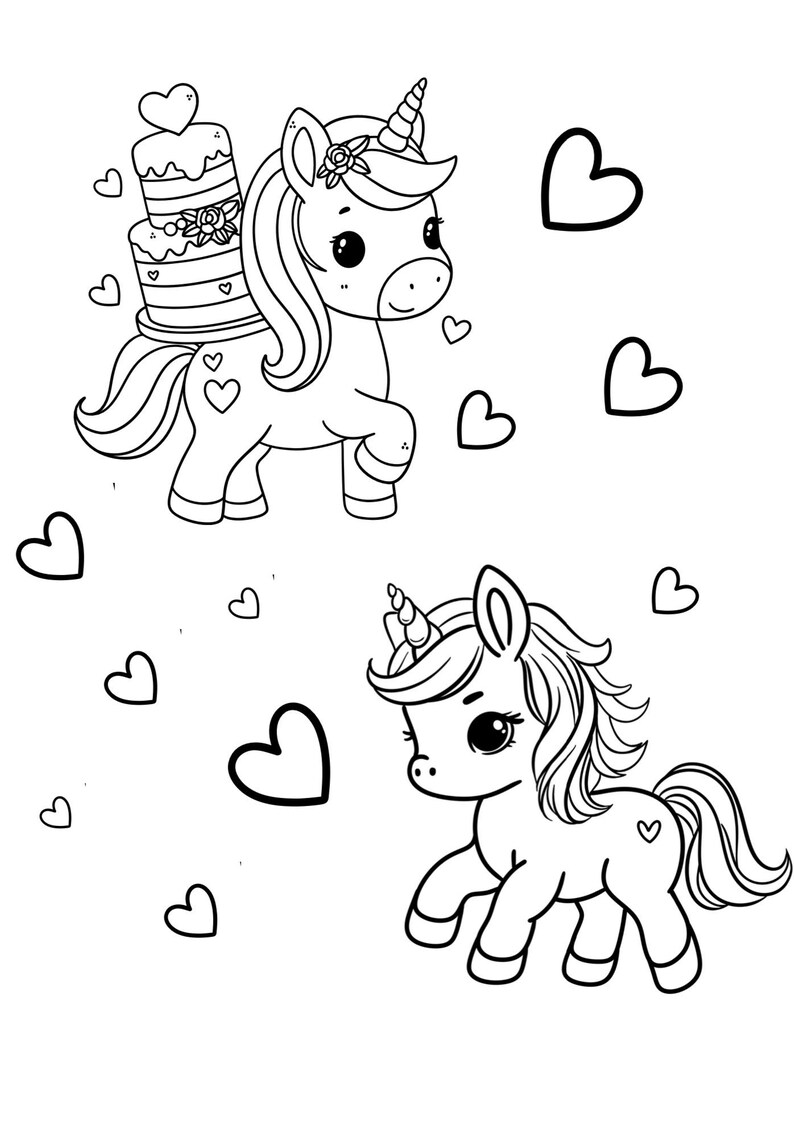 Unicorn Coloring Book for Kids – 20 Magical Pages to Color! - Etsy