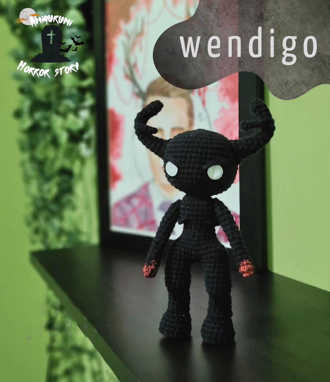Wendigo Amigurumi Crochet Pattern - PDF Digital Download - Creepy Cute ...