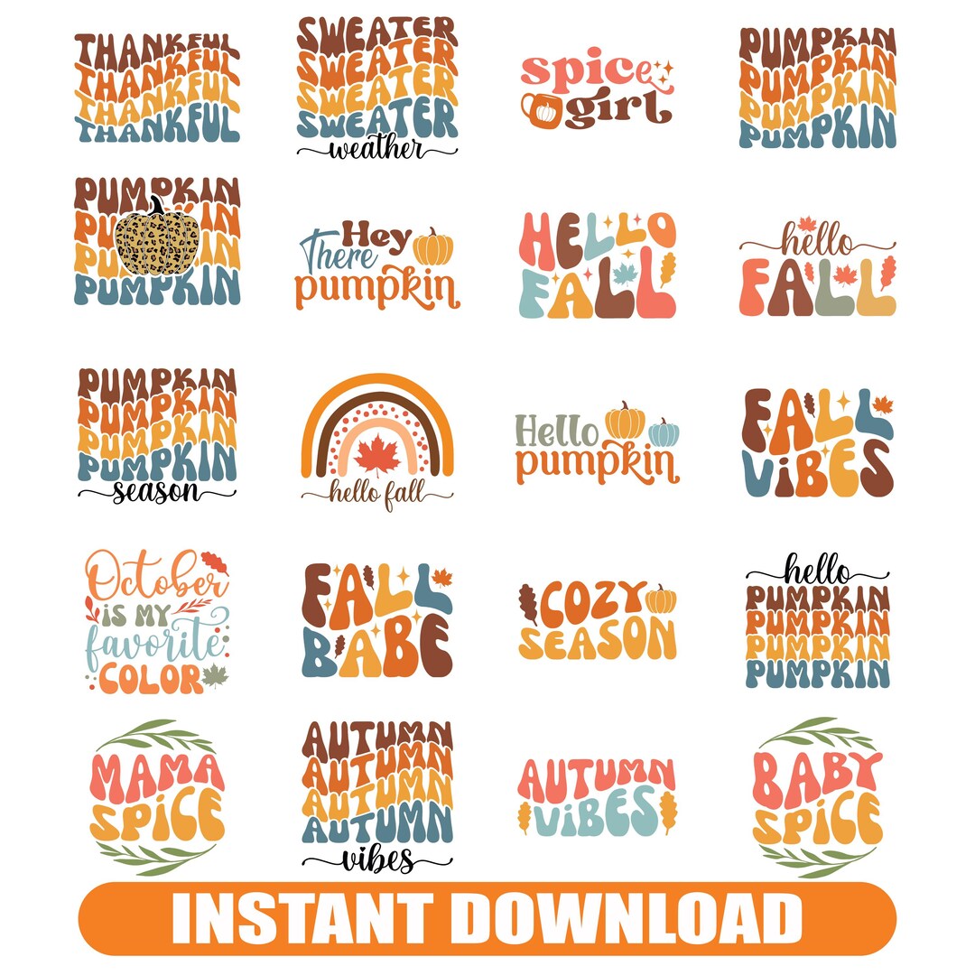Fall Bundle Png, Fall Bundle Png, Autumn Bundle Png, Thanksgiving ...