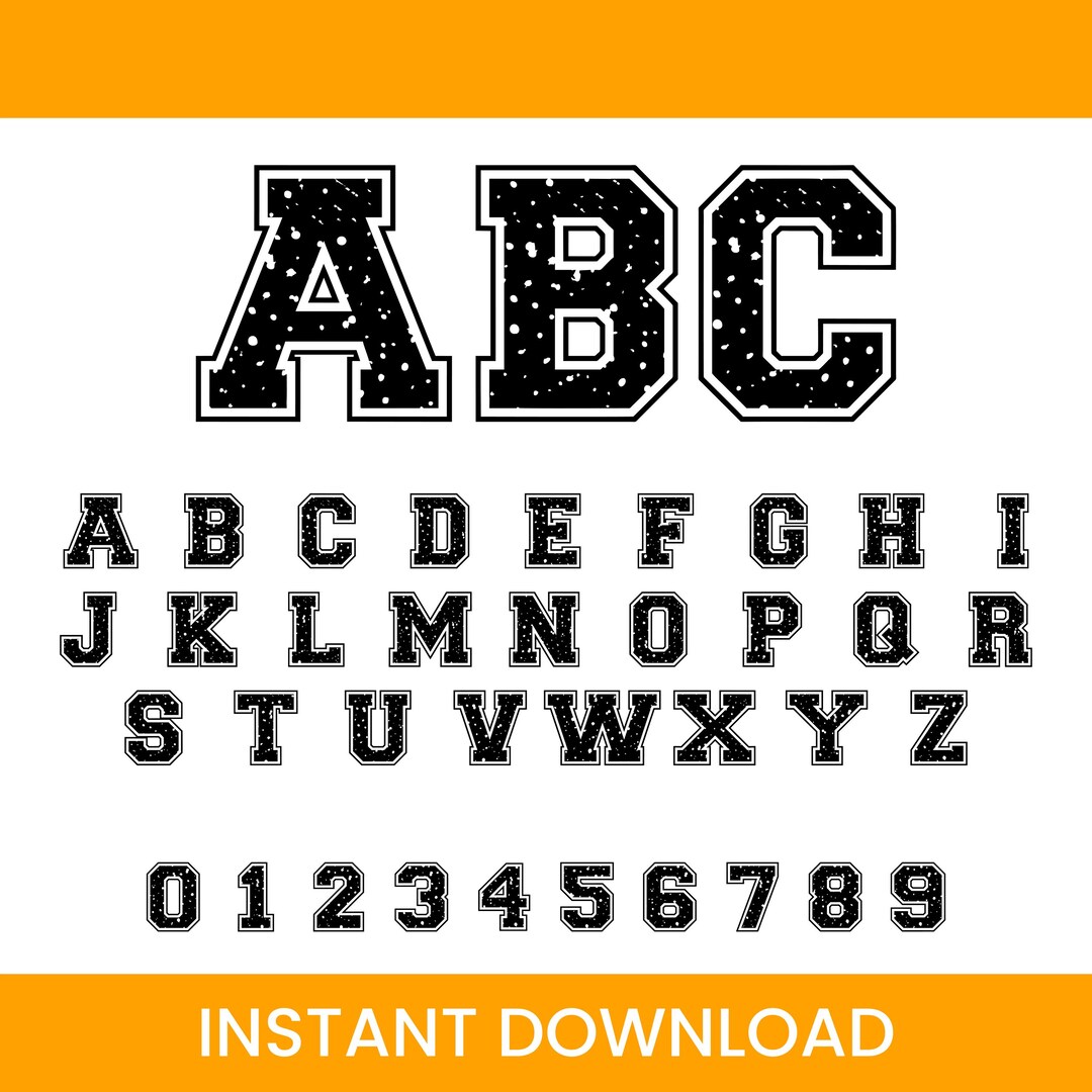 Varsity Font SVG, Varsity Letters Svg, Sports Font, College Font ...