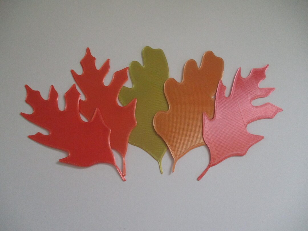 3D Printed Leaf Bookmarks - Set of 5 - Etsy