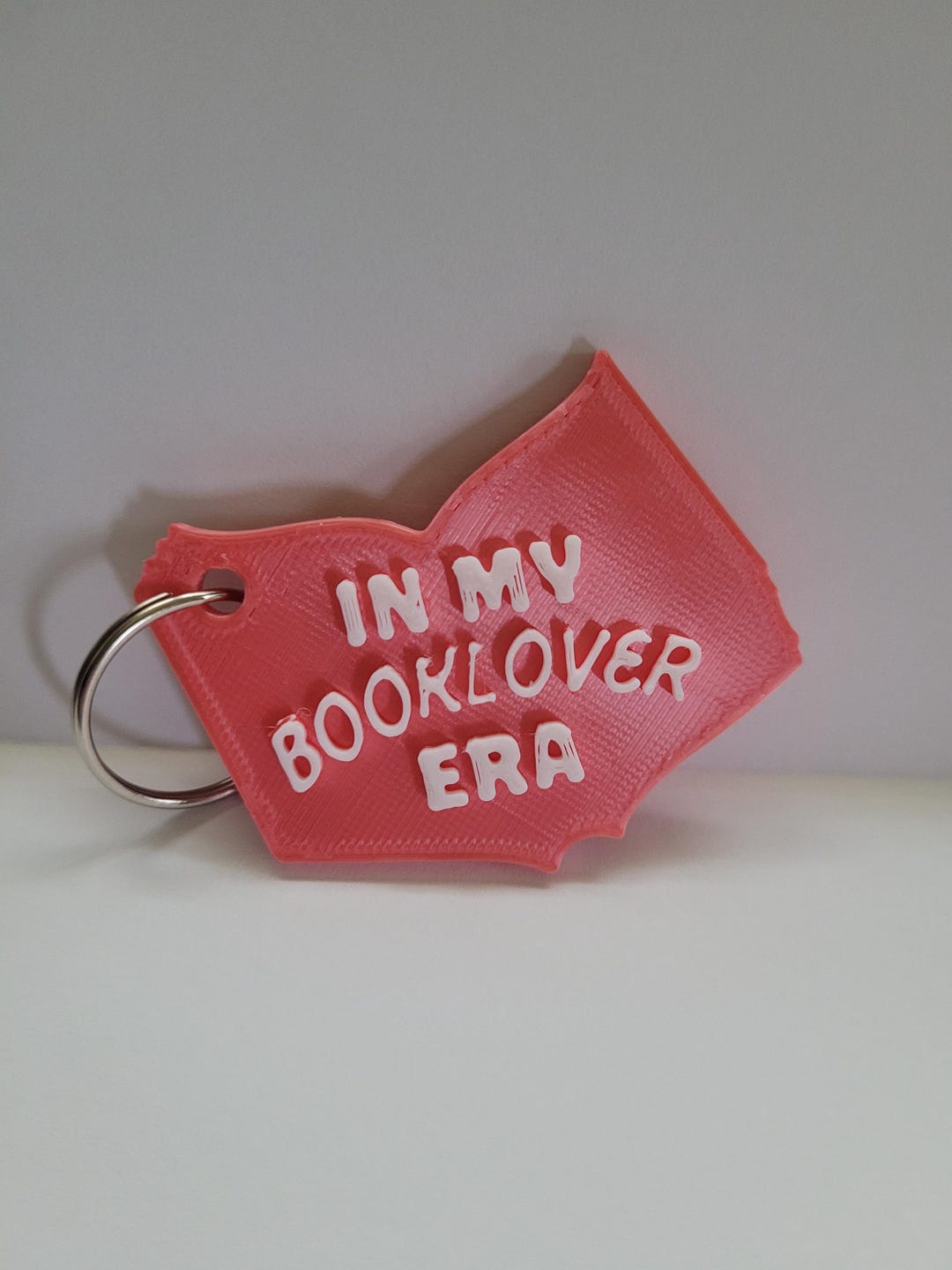 3D Printed Booklover Keychain - in My Booklover Era - Etsy