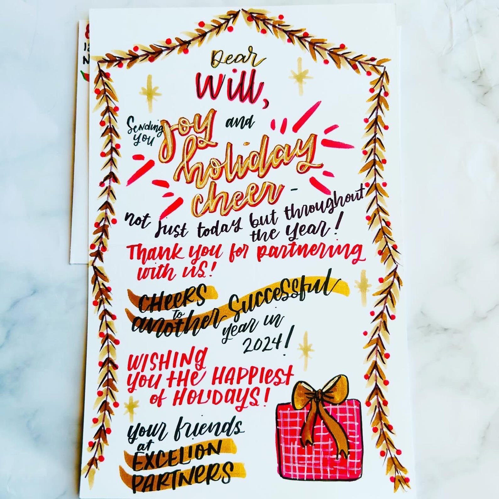 Merry Christmas Card Personalized in Your Chosen Style and Color Snail ...