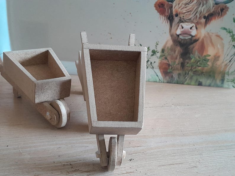 Handmade Wooden Wheelbarrow - Etsy