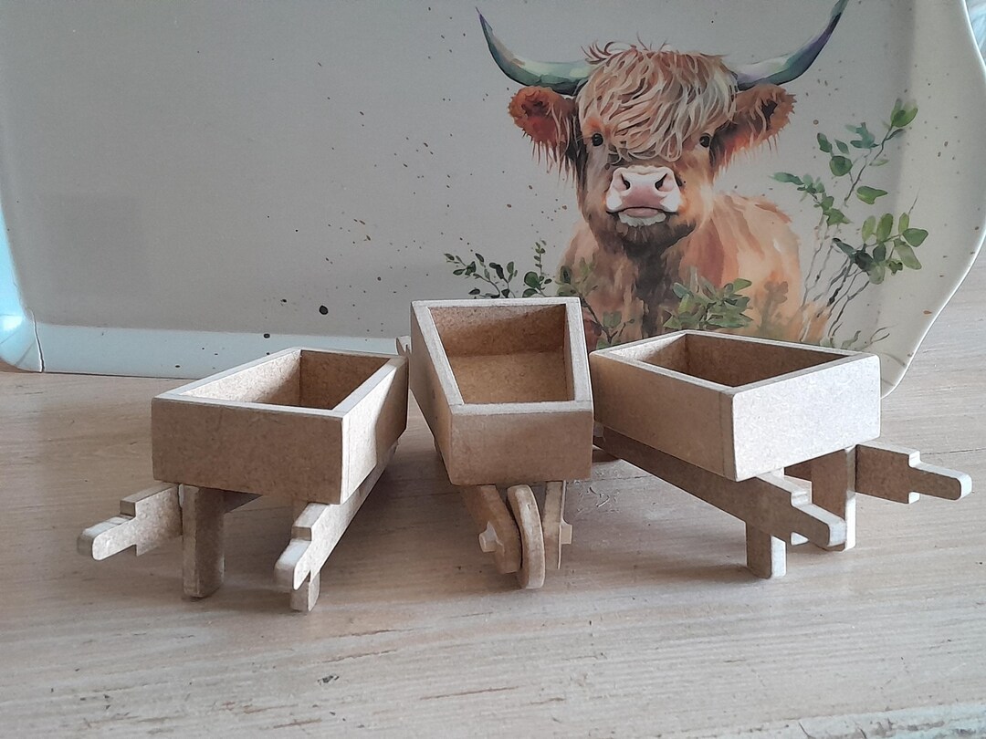 Handmade Wooden Wheelbarrow - Etsy
