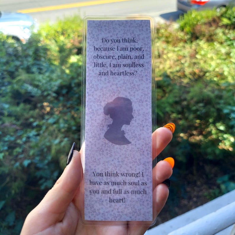 Jane Eyre Bookmark | Charlotte Brontë | Classic Lit | Dark Academia - Etsy