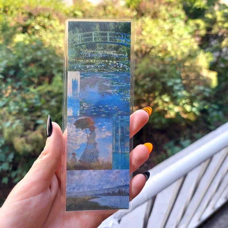 Claude Monet Bookmark | Famous Painters | Artsy Bookmark | Light ...