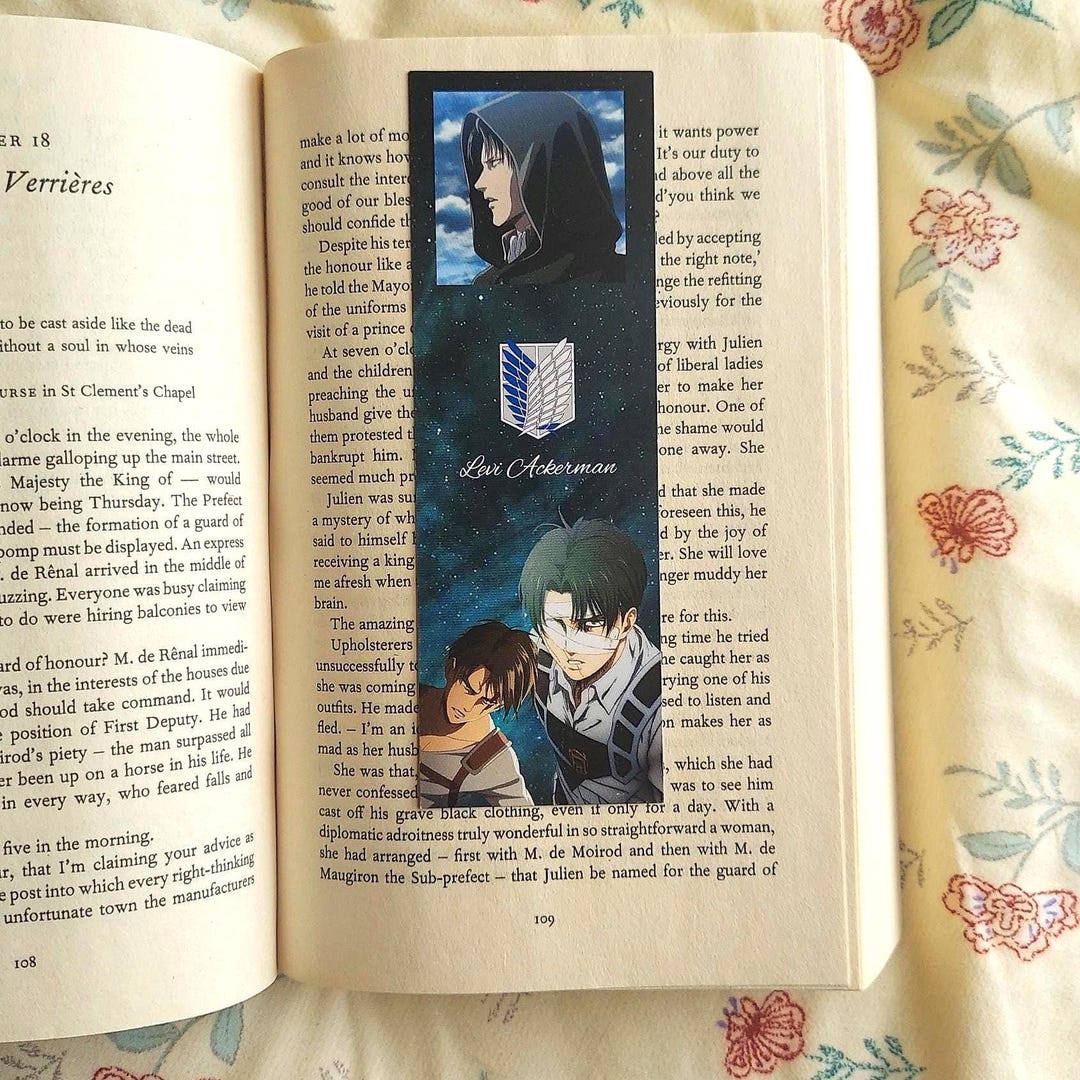 Levi Ackerman Bookmark - Attack on Titan - Scout Regiment - Etsy