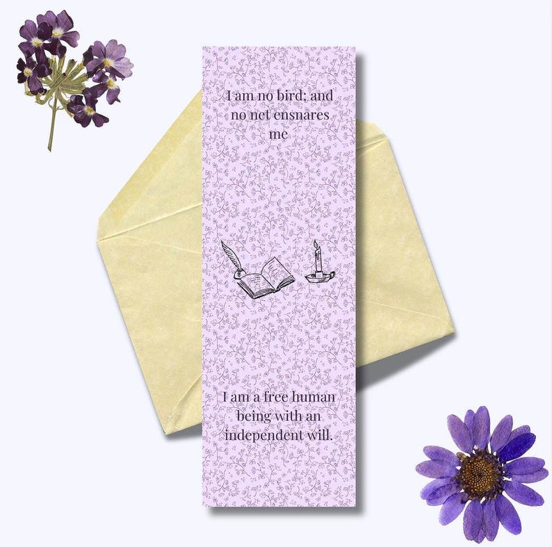 Jane Eyre Bookmark | Charlotte Brontë | Classic Lit | Dark Academia - Etsy