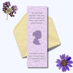 Jane Eyre Bookmark | Charlotte Brontë | Classic Lit | Dark Academia - Etsy