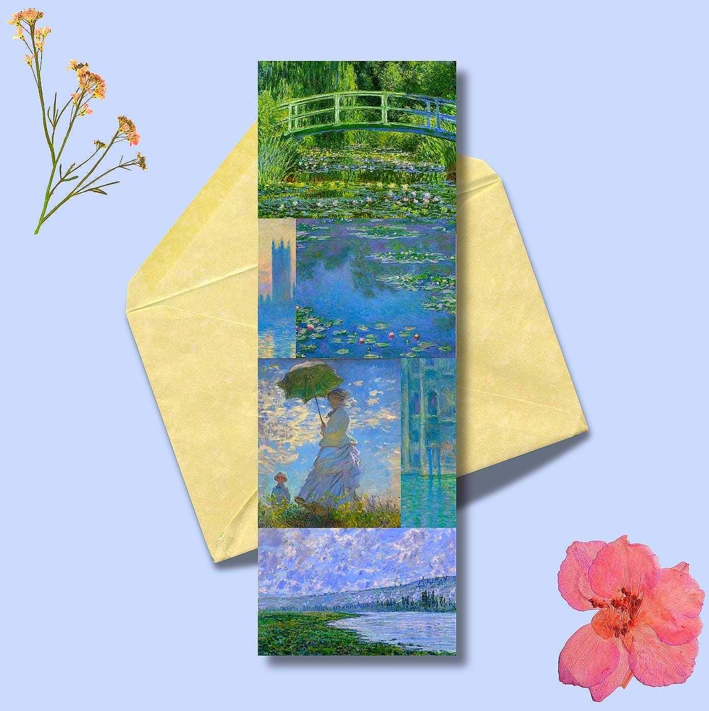 Claude Monet Bookmark | Famous Painters | Artsy Bookmark | Light ...