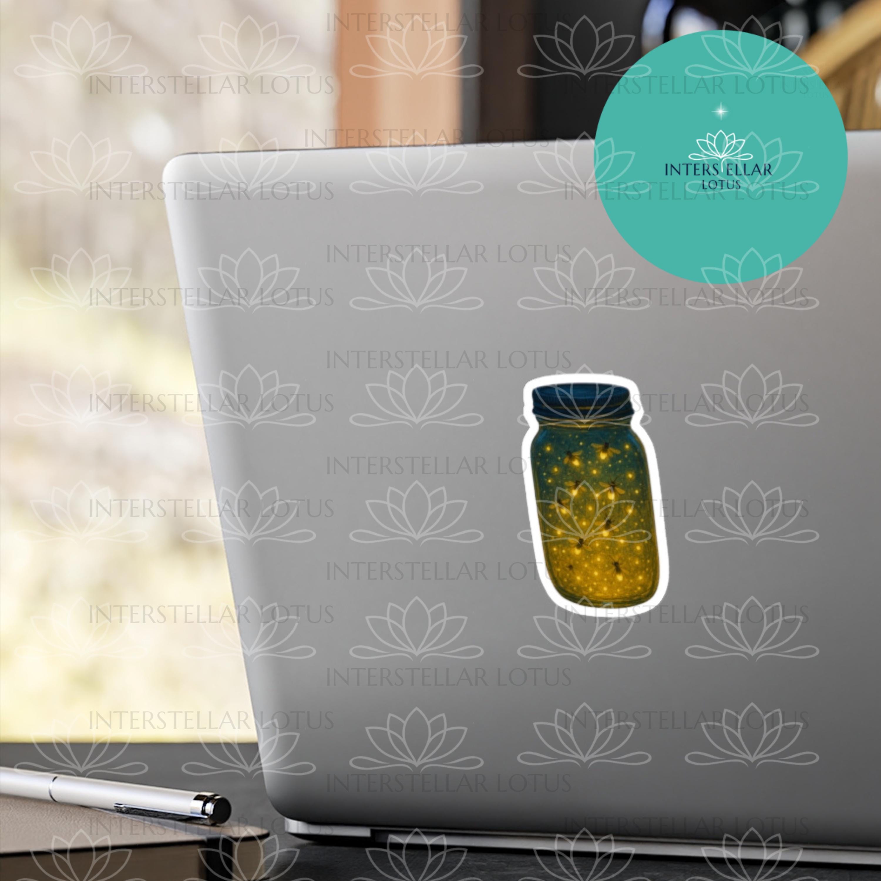 Firefly Jar Vinyl Decal: Whimsical Nature Sticker - Etsy