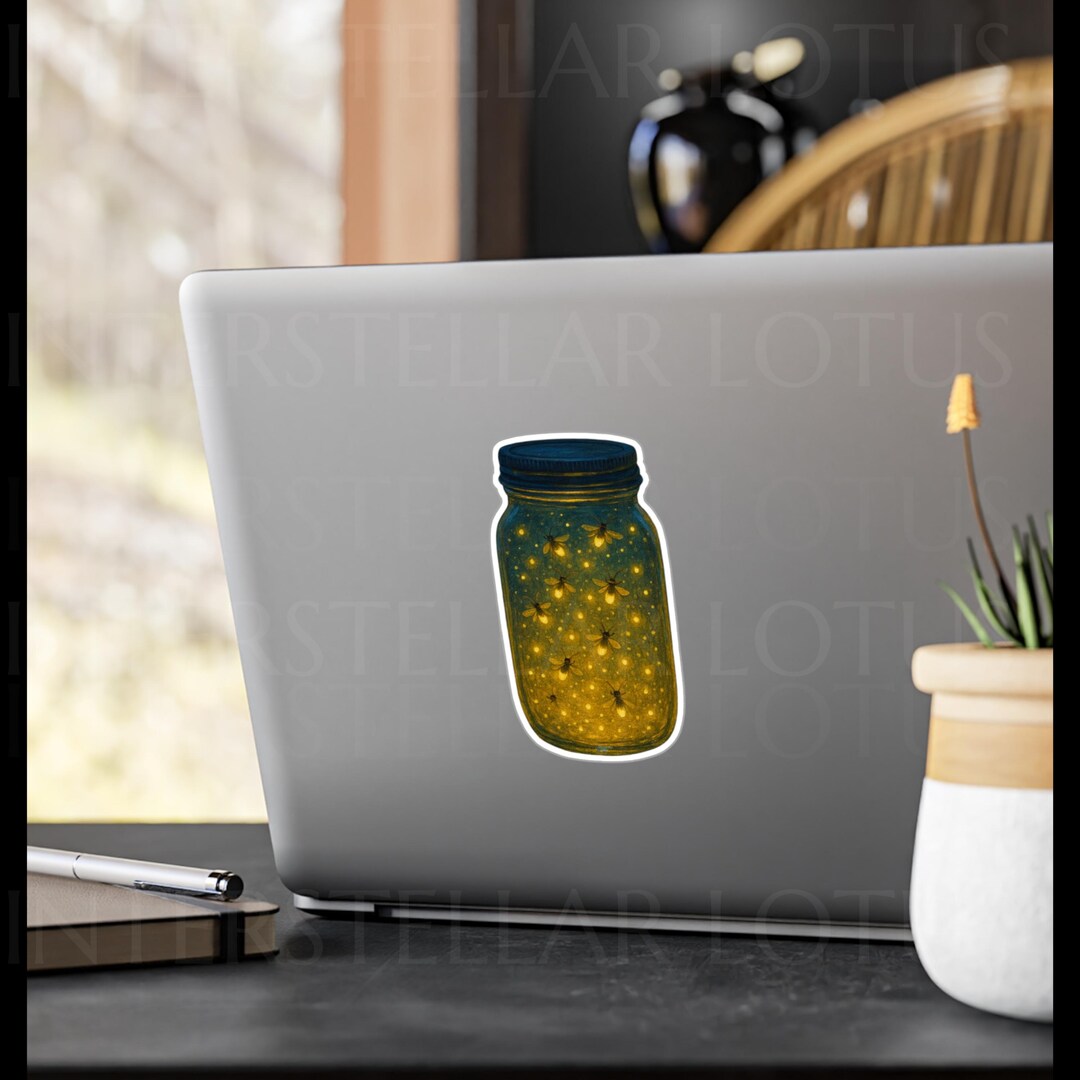 Magical Firefly Jar PNG, Whimsical Mason Jar Clip Art for Stickers, T ...