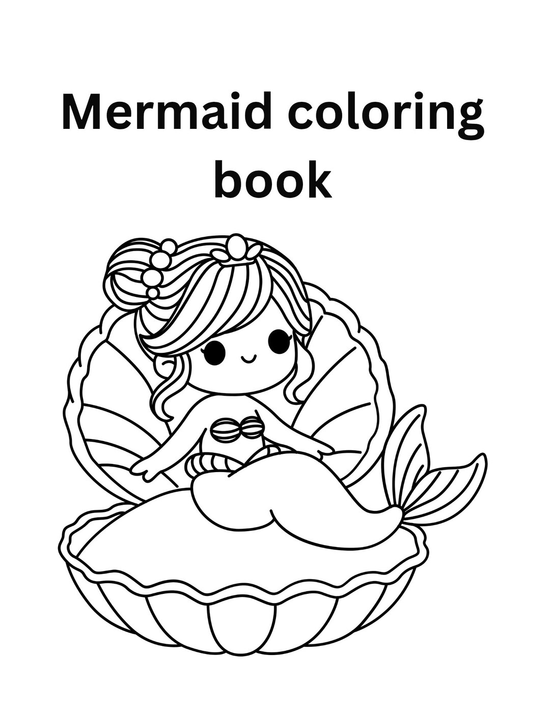 Kids Mermaid Coloring Activity Book,mermaid Theme, Kids Gift - Etsy