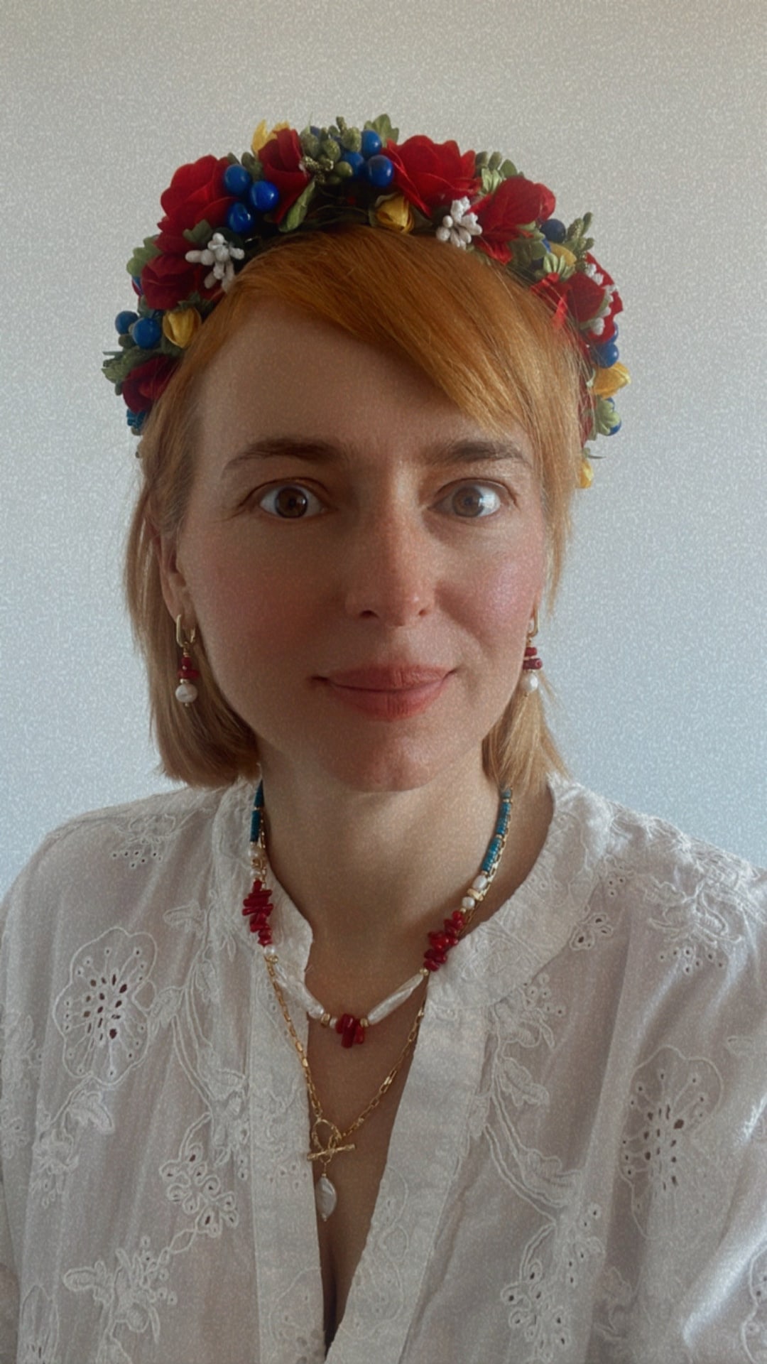 Elegant Ukrainian Vinok in Traditional Colors Ukrainian - Etsy