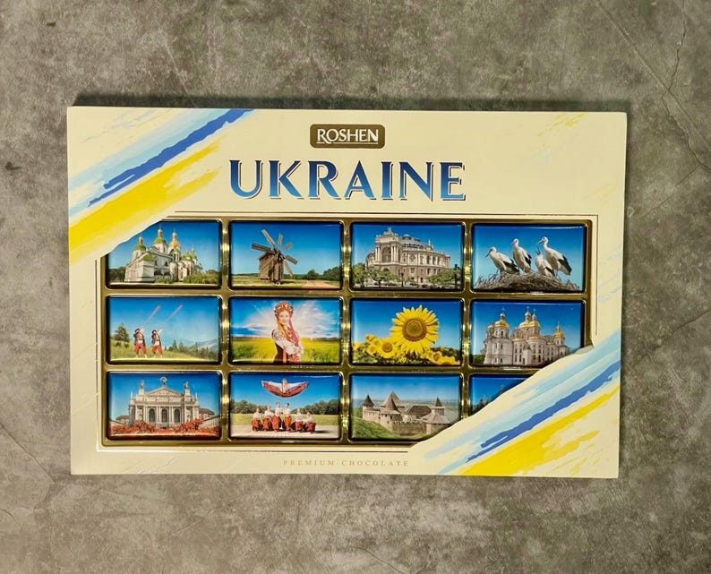 Signature Ukrainian Chocolate Gift Set Roshen – Souvenir Milk ...