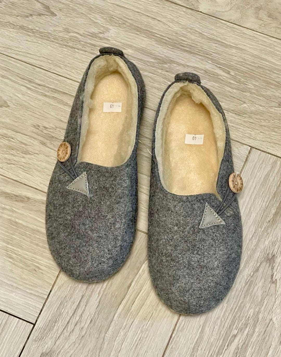 Natural Wool Slippers Made in Ukraine – Carpathian Sheepskin House ...