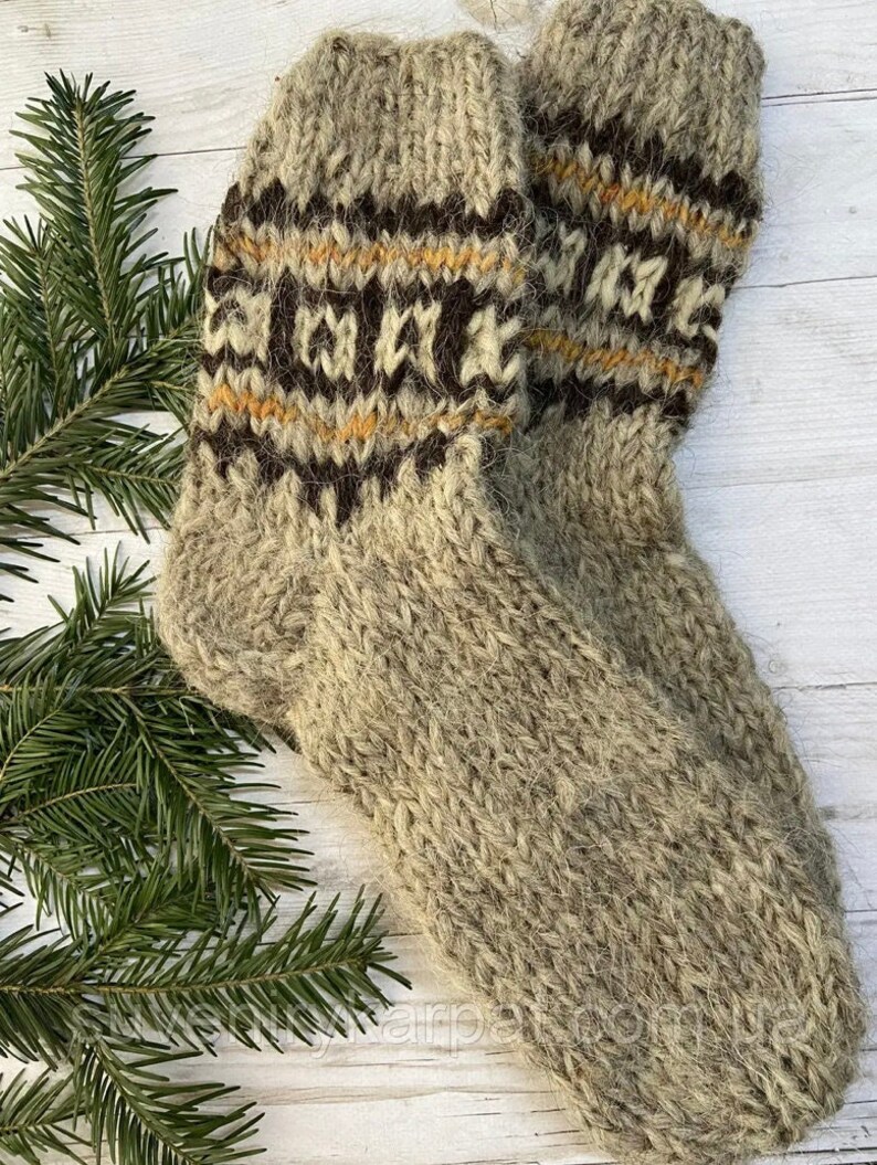 Warm Sheep Wool Winter Ukrainian Socks Ukrainian Gift - Etsy