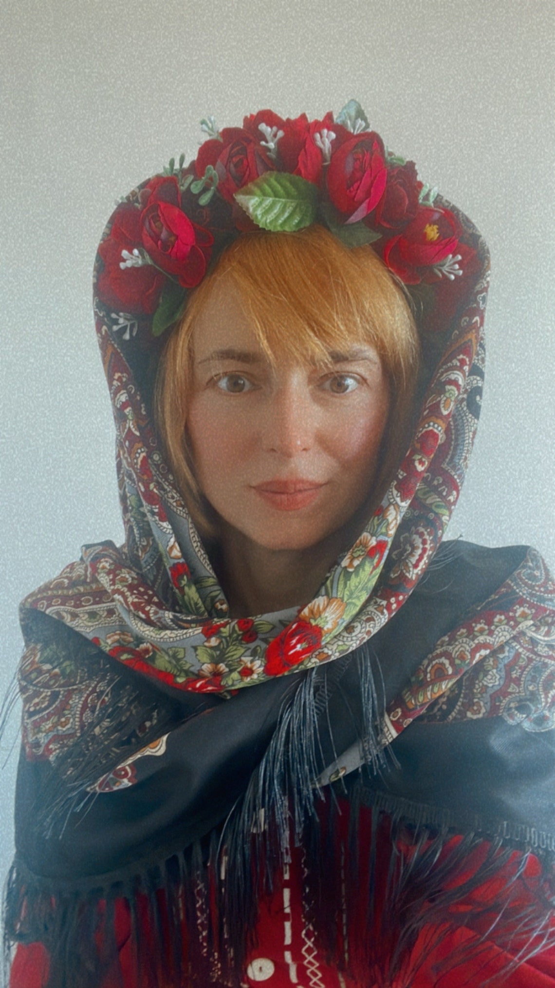 Luxury Ukrainian Floral Crown Bordeaux Flower Wreath - Etsy