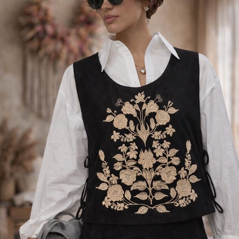 Vyshyvanka Vest - Etsy