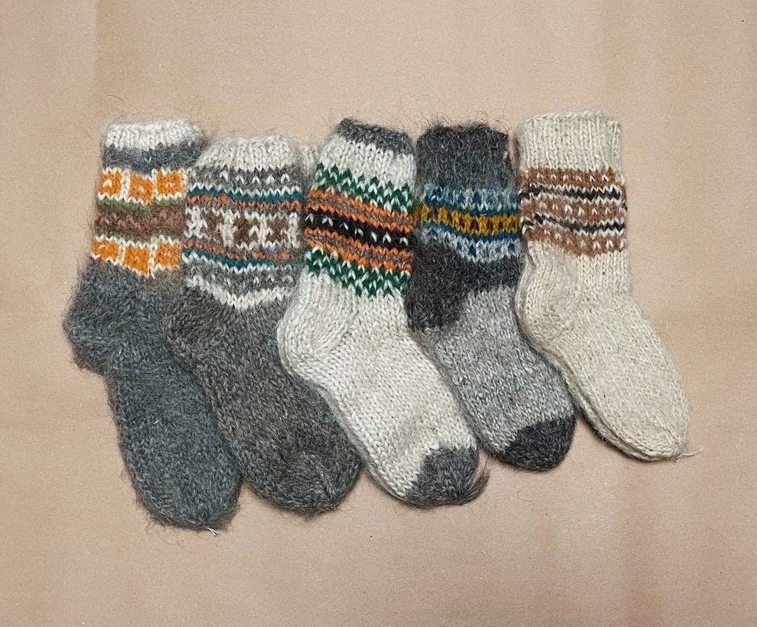 Warm Sheep Wool Winter Ukrainian Socks, Ukrainian Gift, Ukrainian ...