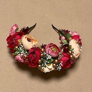 Luxury Flower Ukrainian Floral Crown, Ukrainian Headband, Ukrainian ...