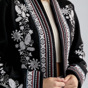 Embroidered Black Boho Jacket for Women – Bohemian Elegance With a ...