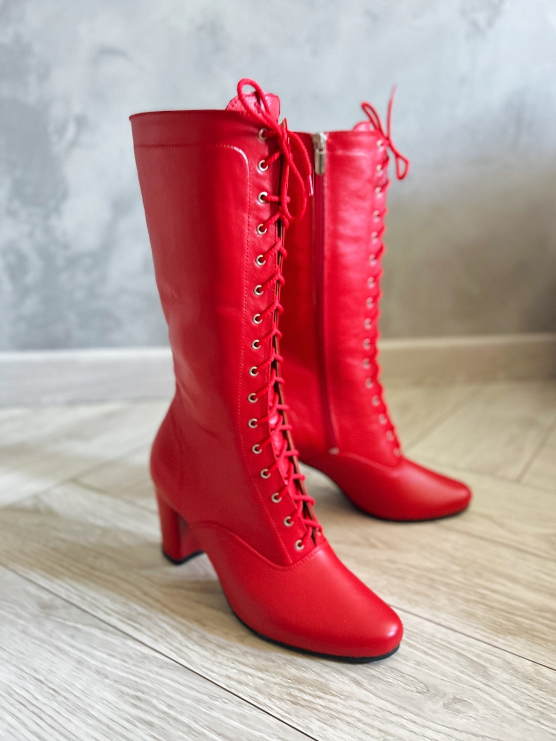 Red Folk Ukrainian Woman Boots, Ukrainian Dancing Boots for Woman ...