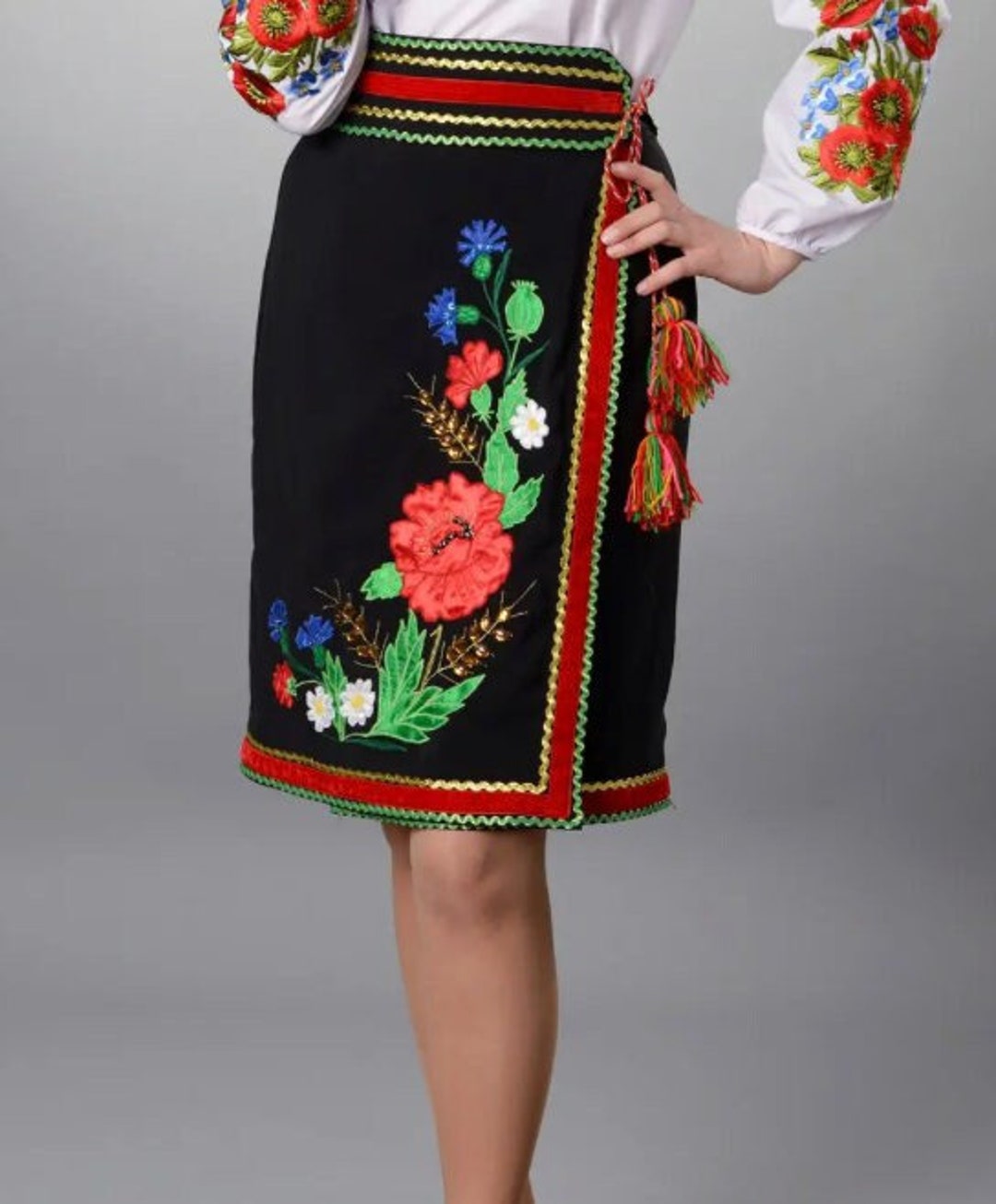 Beautiful Ukraininan Traditional Skirt Plakhta Plahta With Belt ...