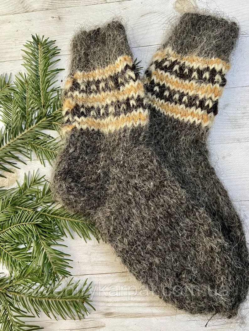 Warm Sheep Wool Winter Ukrainian Socks Ukrainian Gift - Etsy