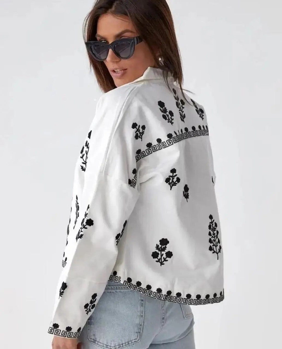 Embroidered Summer Boho Jacket for Women, High Quality Jacket With ...