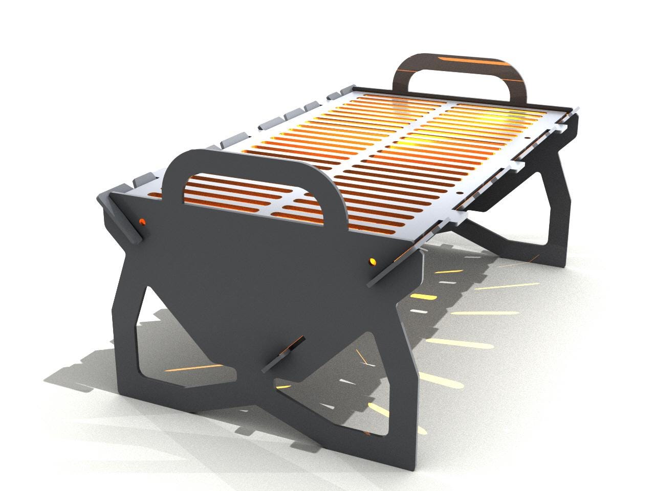 Folding BBQ Grill Plans: DXF Files for Laser/plasma Cutting - Etsy