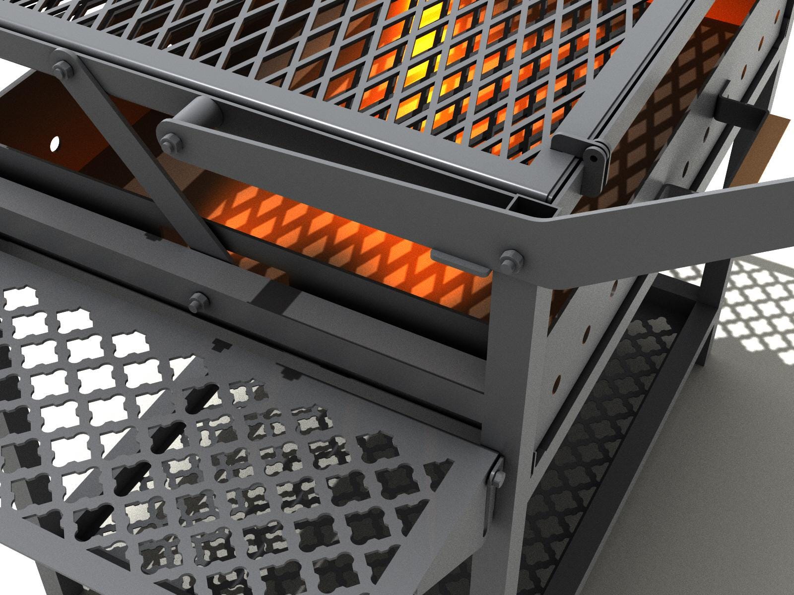 Rotating Grill Plans: DXF STEP PDF Files for Laser/plasma Cutting - Etsy