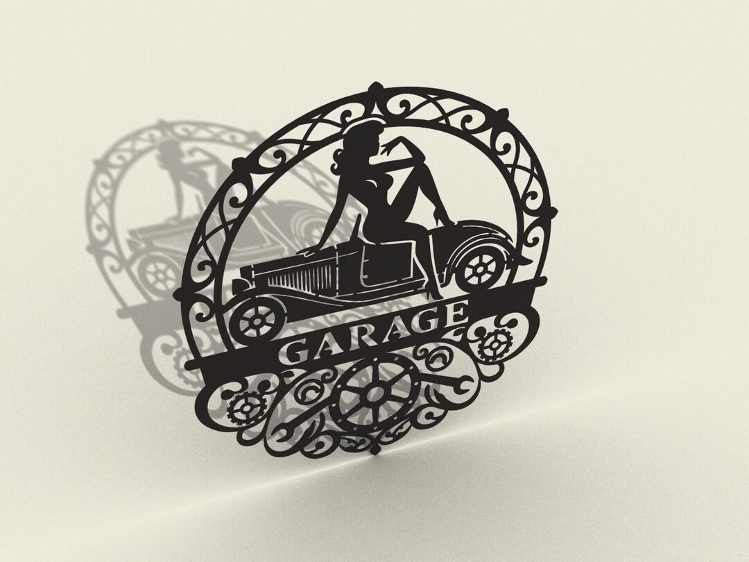 Sign "garage". Wall Decor. DXF File for Plasma, Laser Cutting - Etsy
