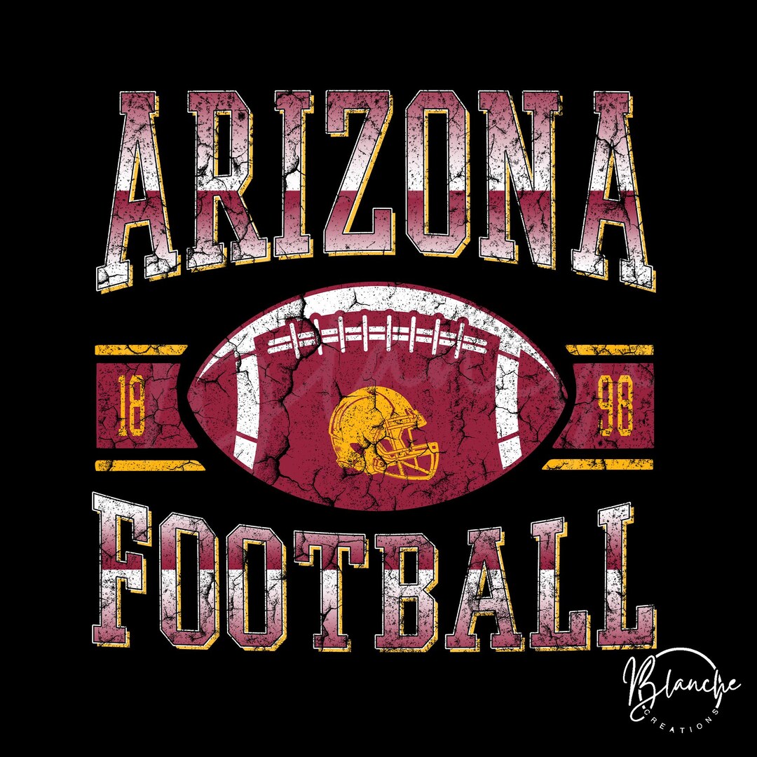 Vintage Arizona Football SVG PNG, Retro Distressed Game Day Clipart ...
