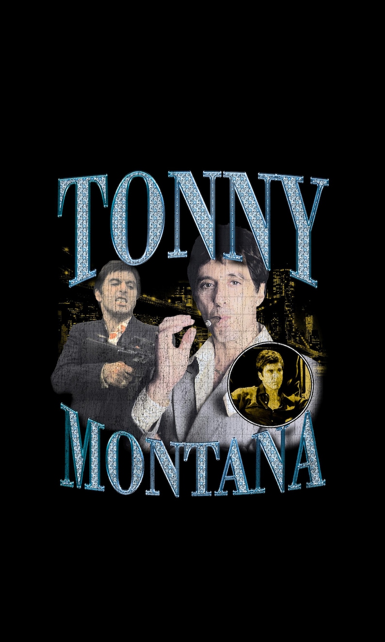 Tonny Montana SVG - Scarface Inspired Gangster Design, 80s Movie SVG ...