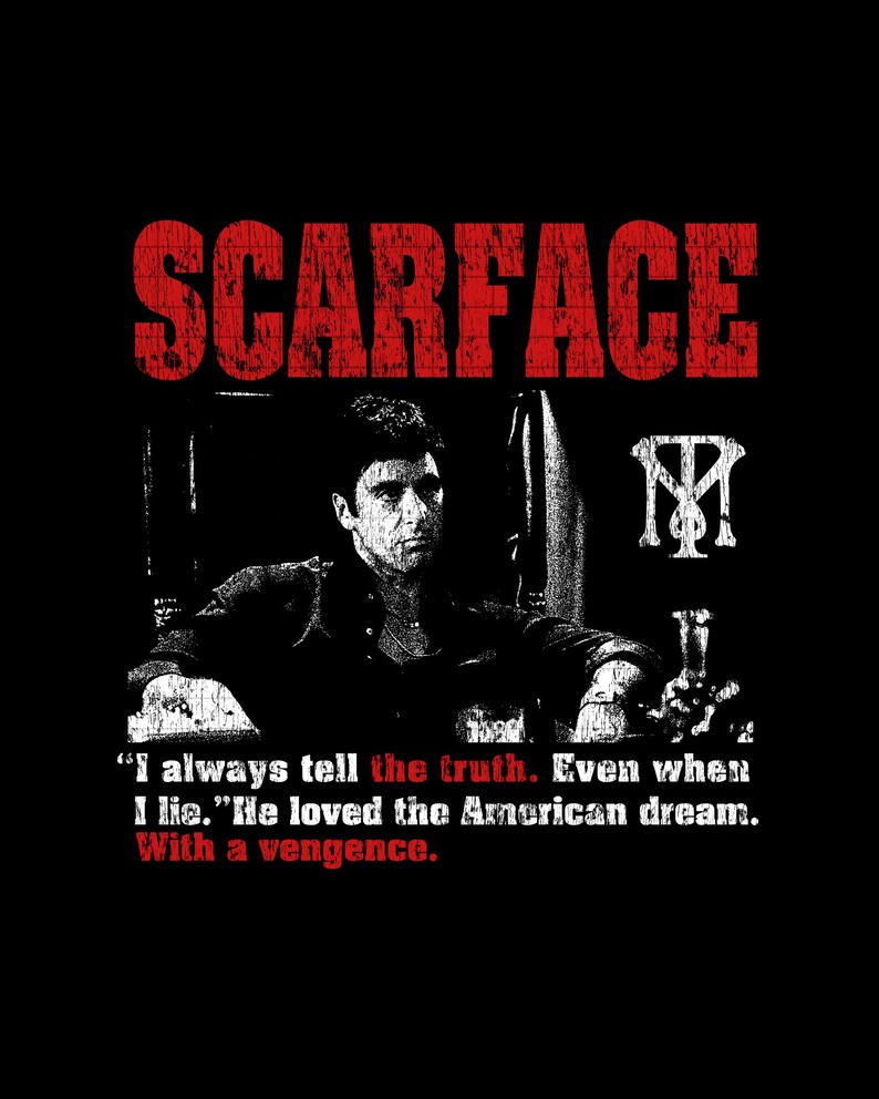 Tonny Montana Svg, Scarface Svg, Tonny Montana Png, Scarface Png ...