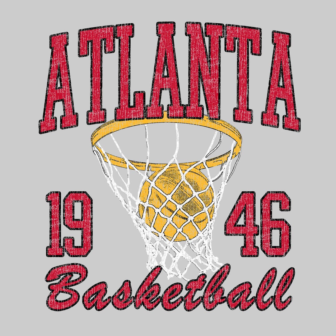 Atlanta Basketball Svg, Atlanta Basketball Png, Atlanta Svg, Vintage ...