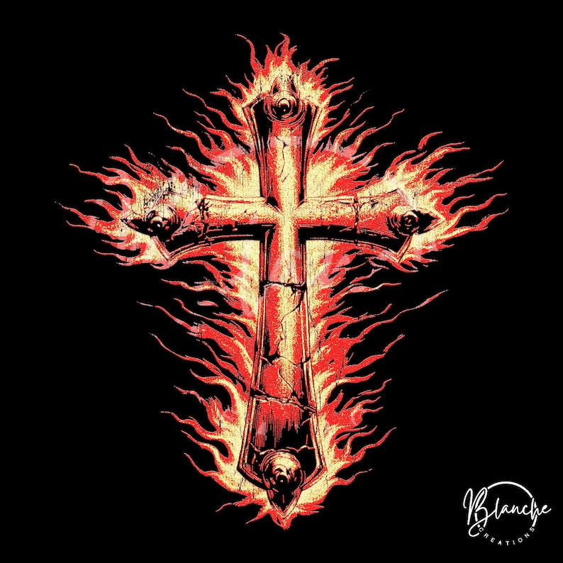 Vintage Cross Christian PNG, Retro Faith Clipart, Religious Digital ...