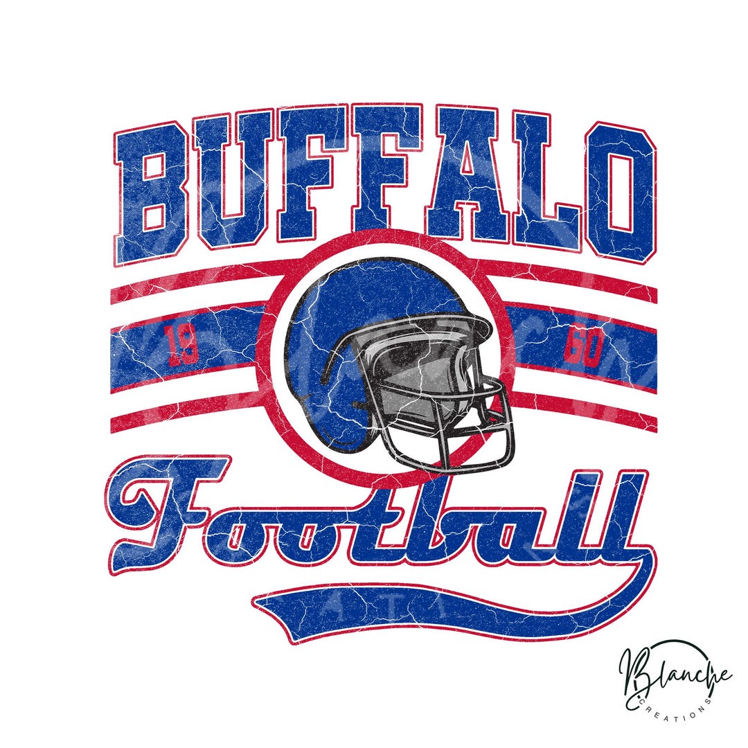 Vintage Buffalo Football SVG PNG, Retro Football SVG File, Game Day ...